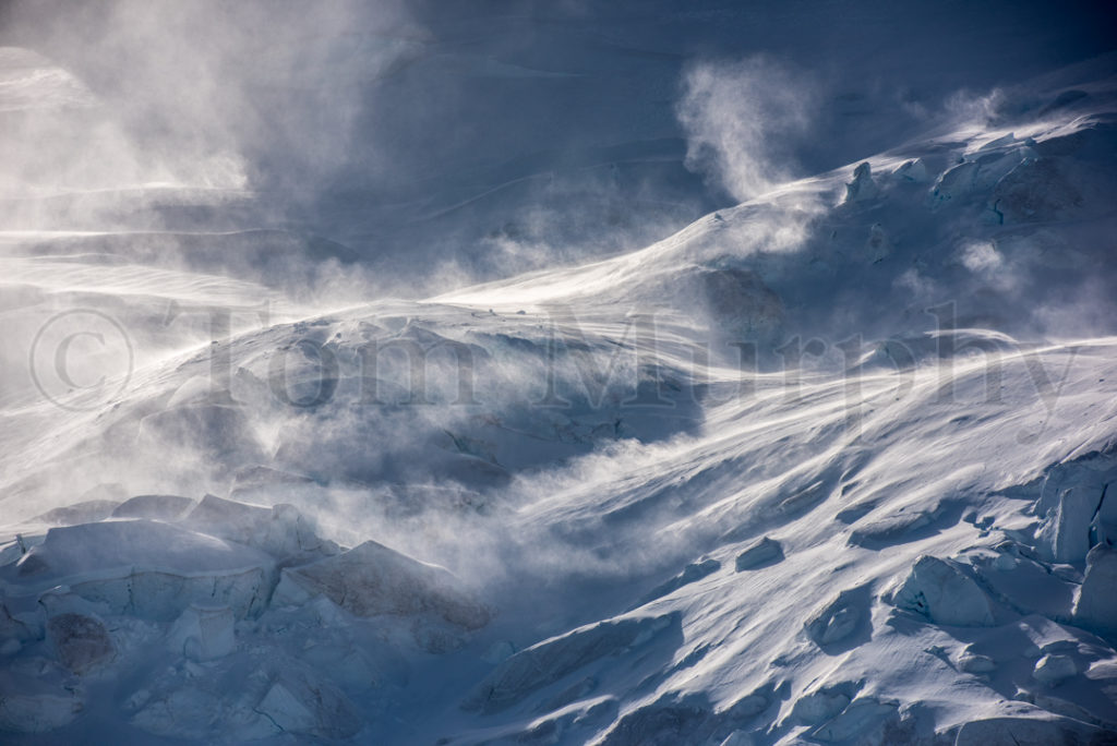 Glacier Wind Blown Snow – Tom Murphy Photography